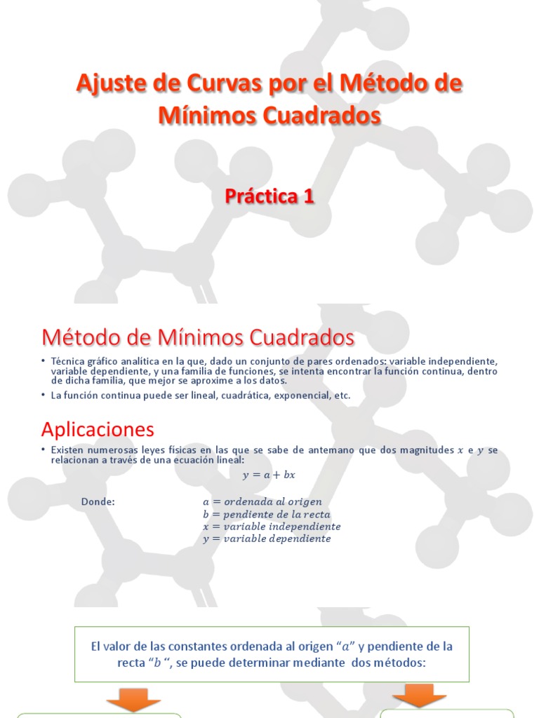Practica 1. Ajuste de Curvas Por El Método de Mínimos | Descargar ...