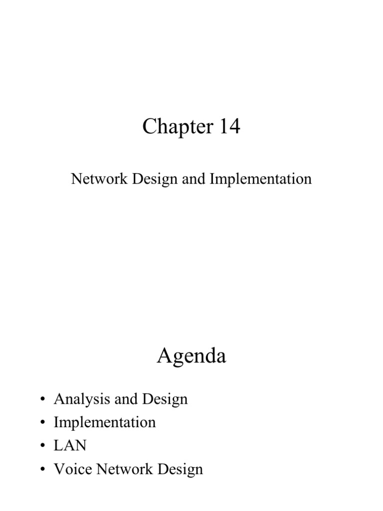 Chapter 14 Network Design and Implementation | PDF