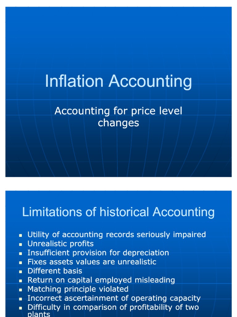 Inflation Accounting: Key Concepts and Limitations | PDF | Historical ...