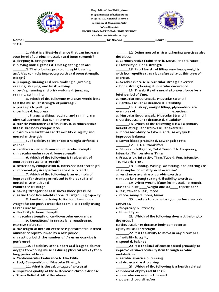 Physical Fitness Assessment: Analyzing Student Performance on a ...