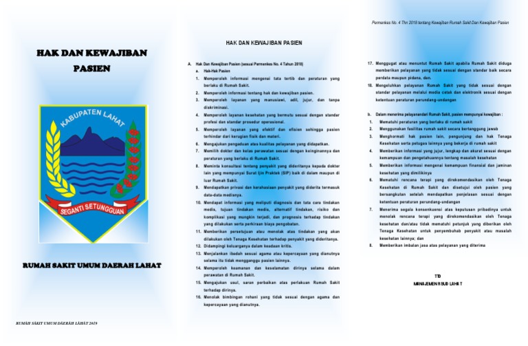 Leaflet HPK Informasi Hak Dan Kewajiban | PDF