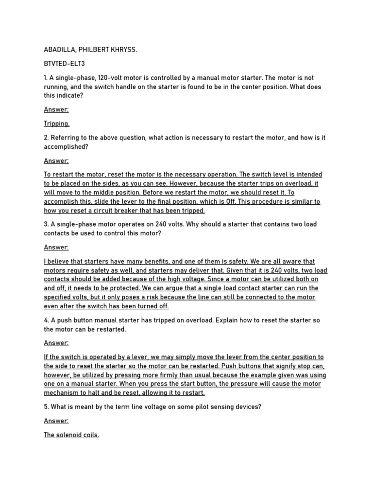 Quiz 2-Elt09 | PDF | Switch | Electrical Engineering