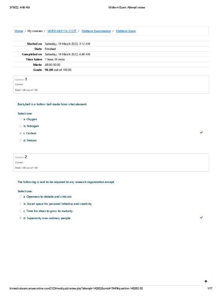 Midterm Exam - Sts | PDF