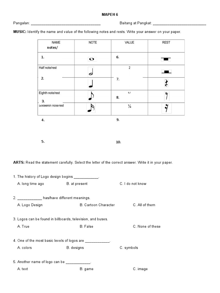 Mapeh St1 Pdf