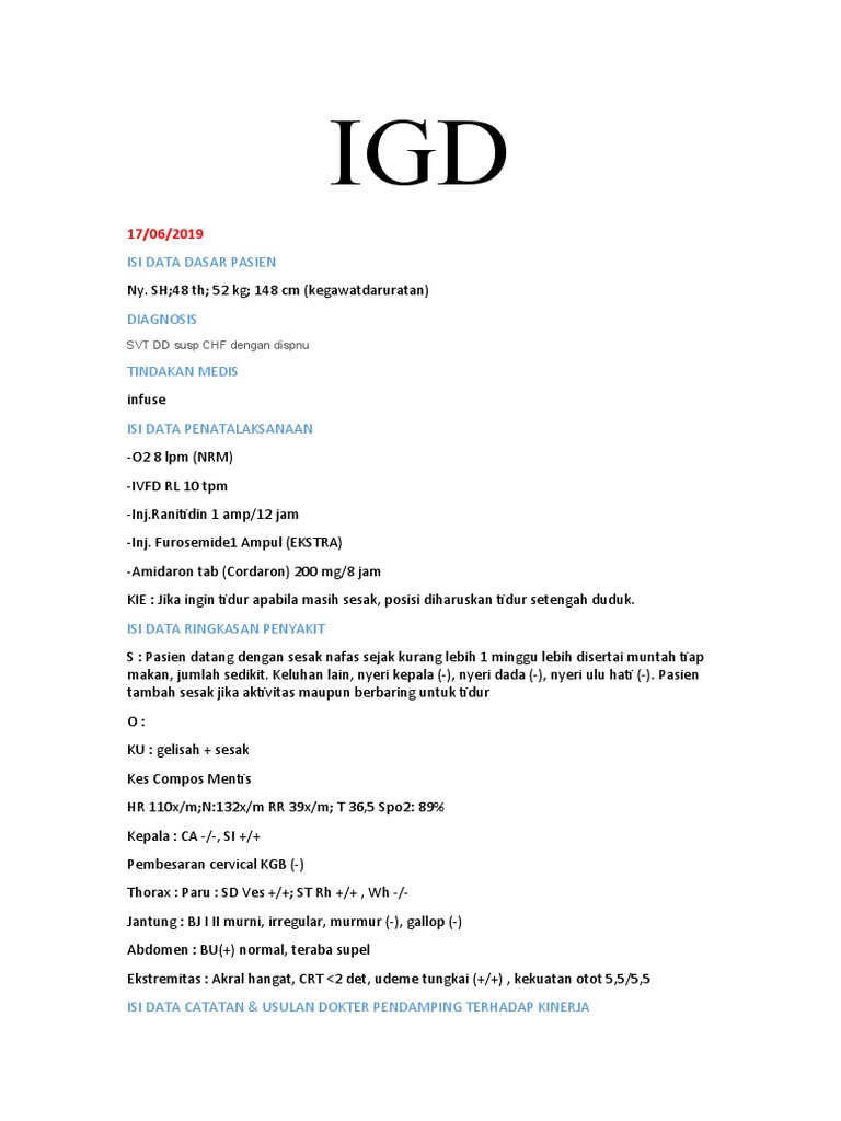 Borang Igd | PDF