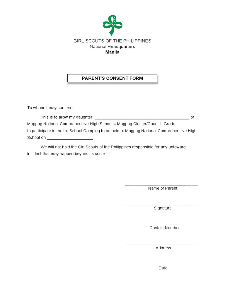 GSP Parent Consent | PDF