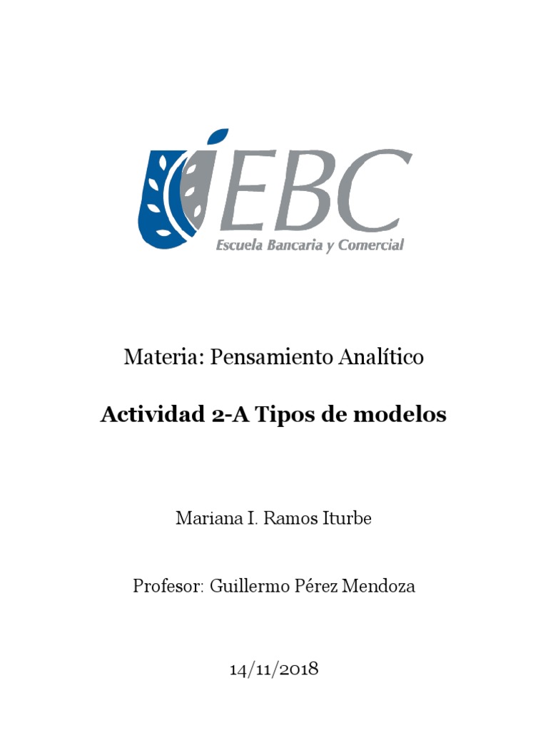 Act 2 Tipos de Modelos | PDF