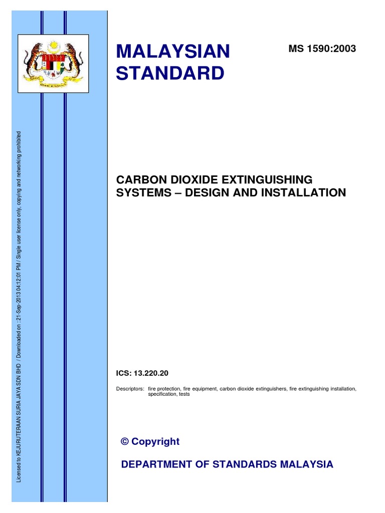 MS1590 - 2003 CO2 Ext Sys Design | Download Free PDF | Standardization | Pipe (Fluid Conveyance)