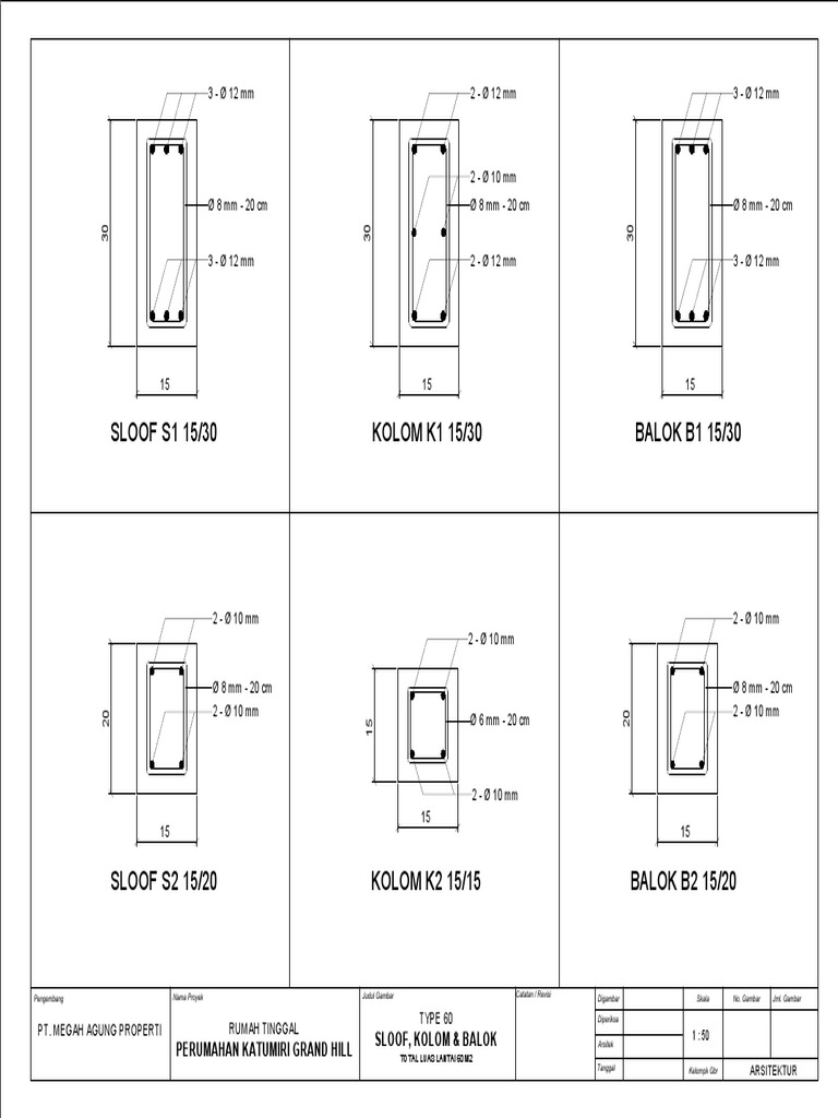 Detail Sloof Kolom Balok | PDF