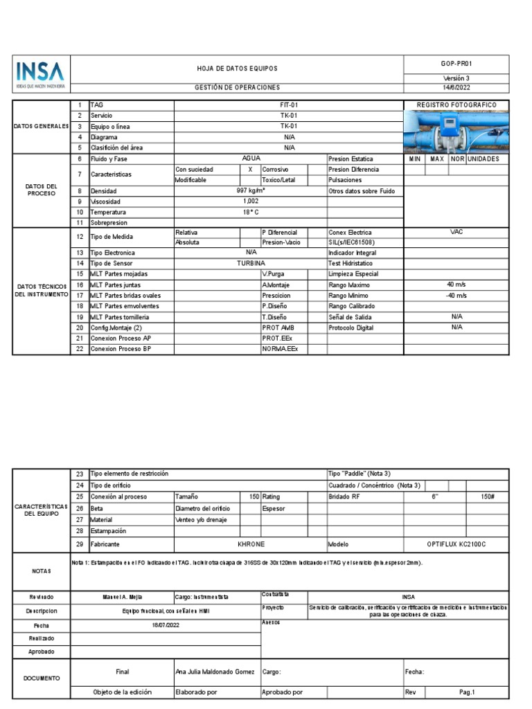 Hoja - de - Datos - Equipos FIT-01 | PDF | Metrología