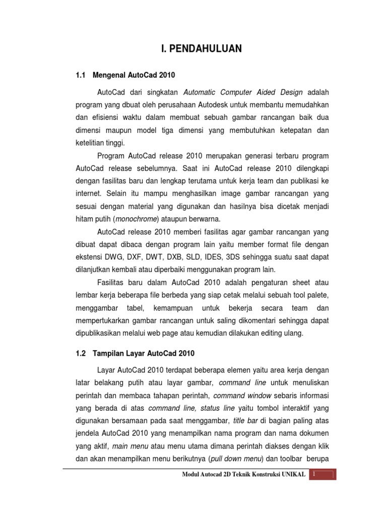 Modul Autocad 2D | PDF