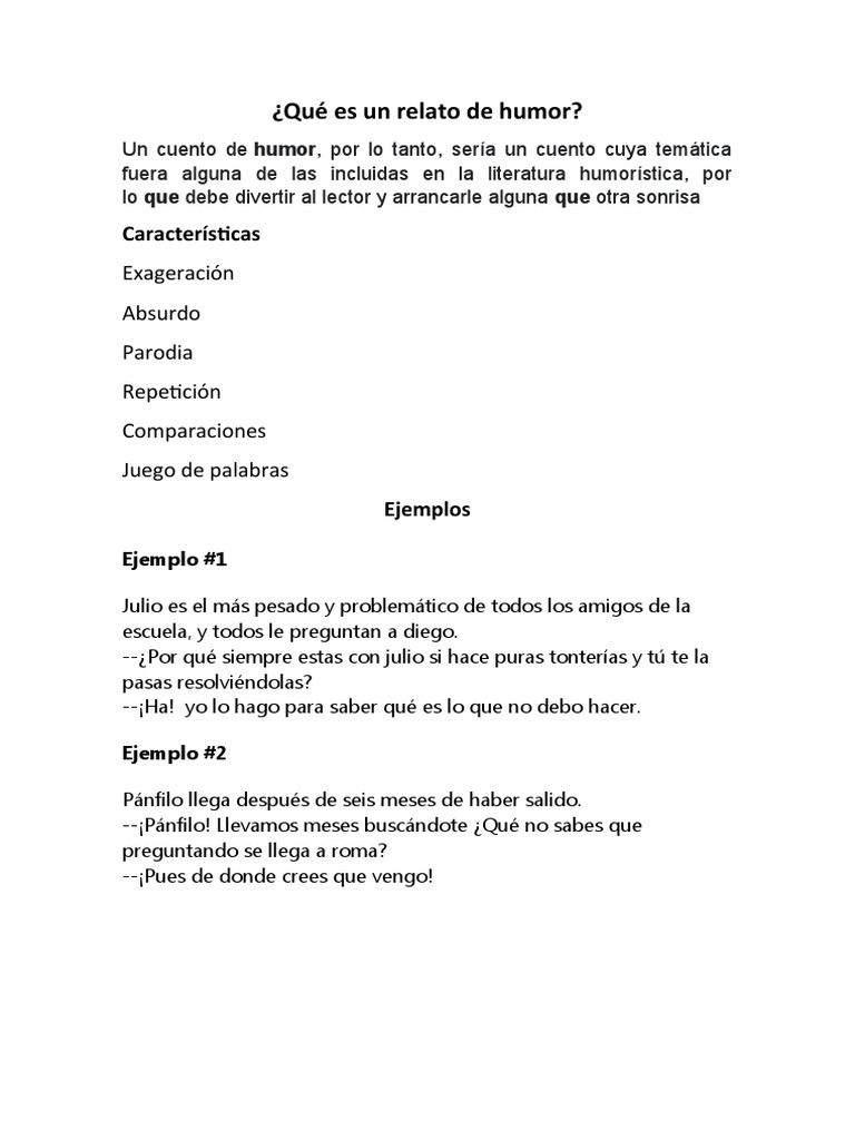 Relato de Humor | PDF