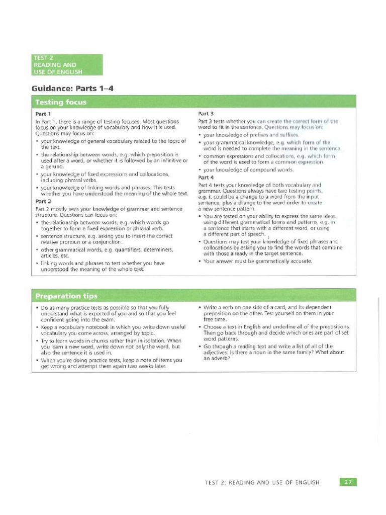 FCE Practice Tests Plus 2 - TEST 2 | PDF