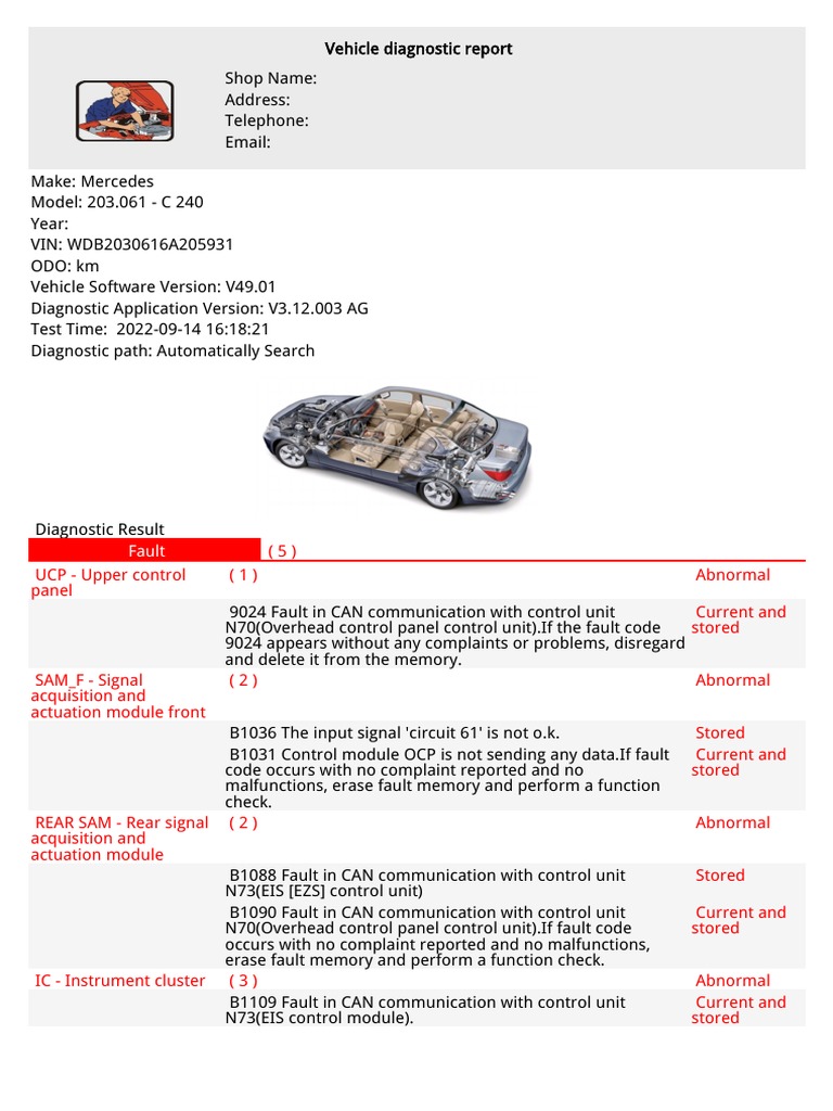 Mercedes (DTC) | PDF