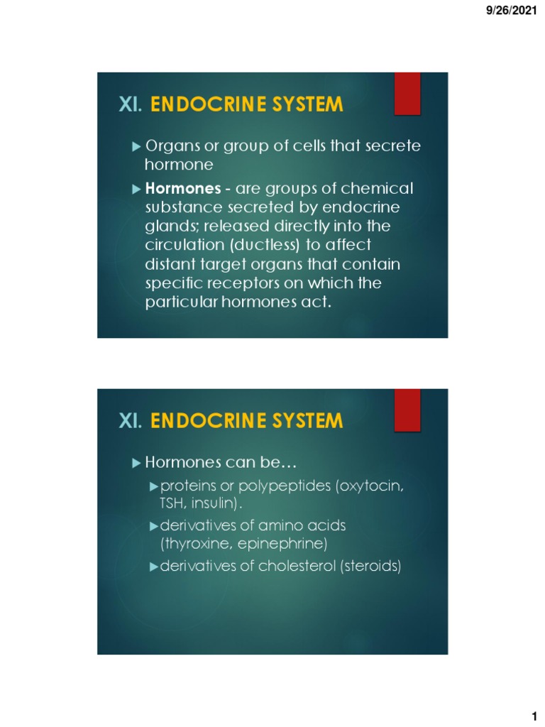 Module 2d Anatomy and Physiology (Endocrine System, Temperature ...