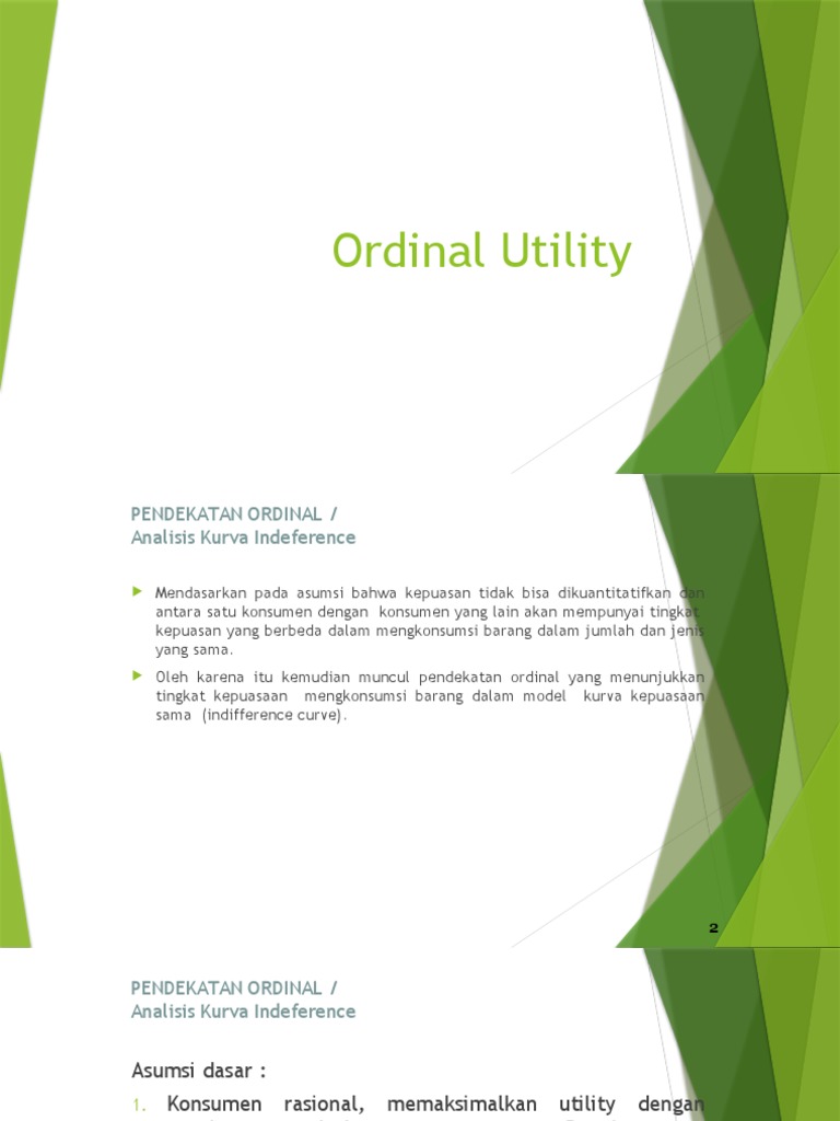 Ordinal Utility | PDF