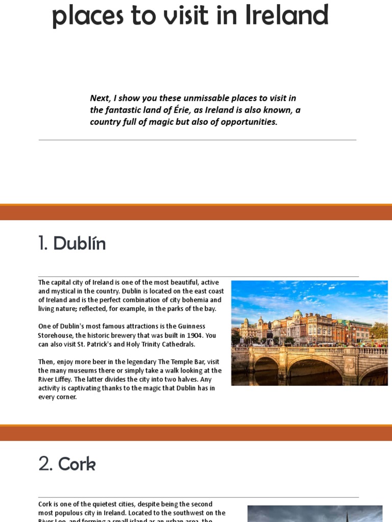 Top 5 Unmissable Places to Visit in Ireland | PDF | Dublin | Ireland