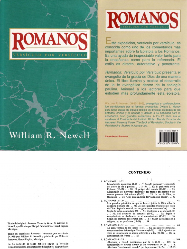William R Newell ROMANOS Versiculo Por Versiculo PDF | PDF