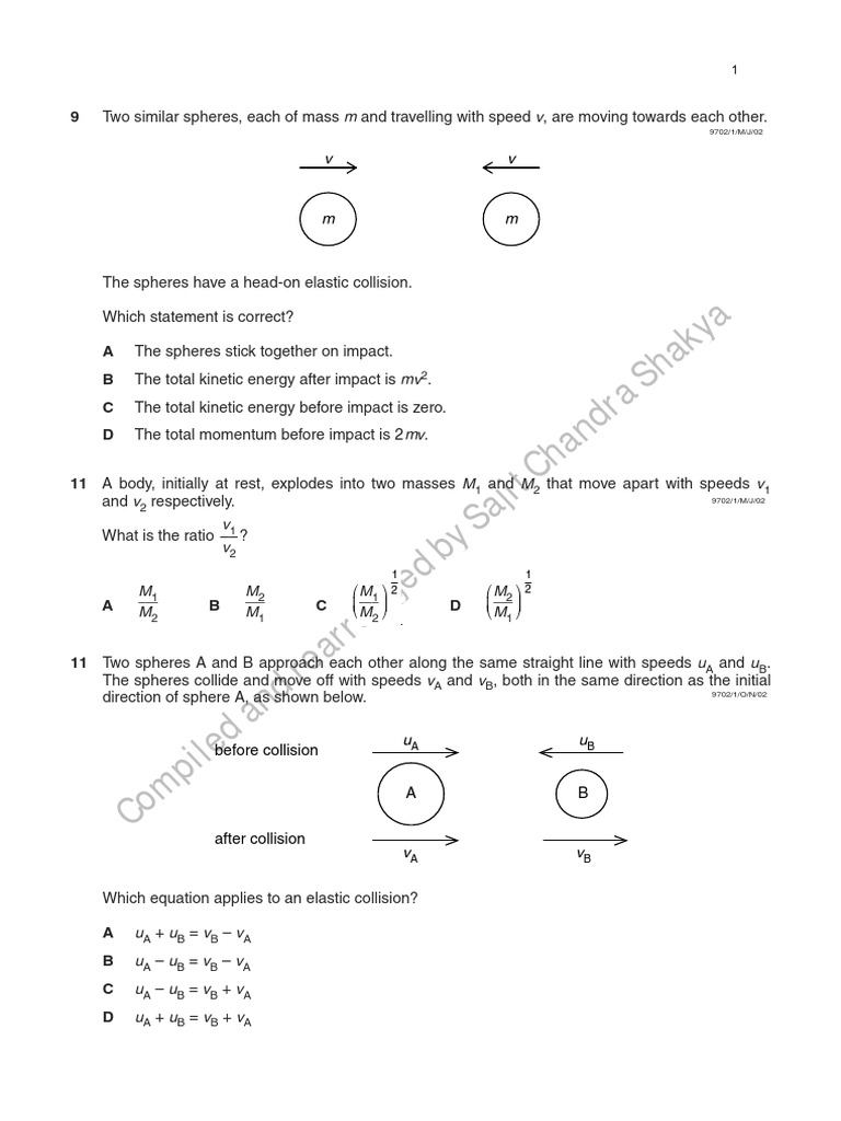 9702 p1 Dynamicsallcompleted | PDF