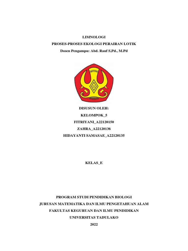 Limnologi KLP - 5 | PDF