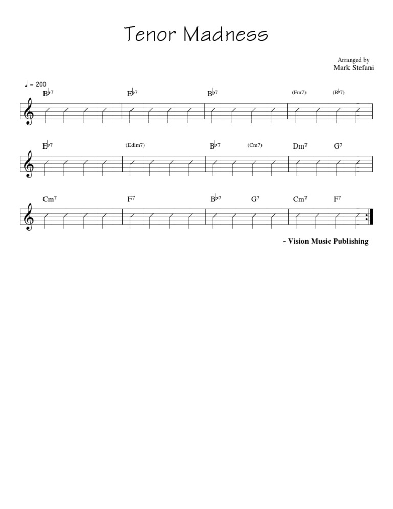 Tenor Madness | PDF