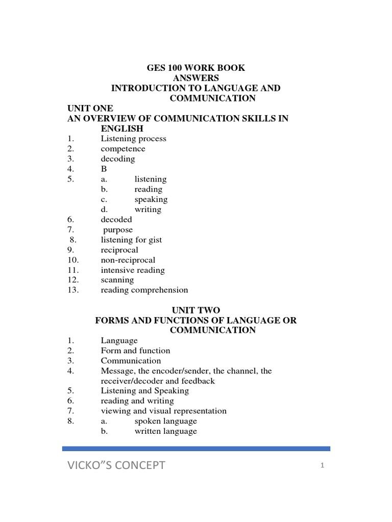 Ges 100, Ges101 and Ges 102 | PDF | Adjective | Speed Reading