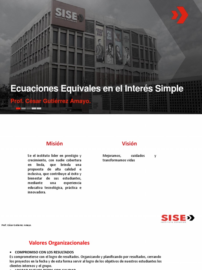 Ecuaciones de Valor en Interés Simple | PDF | Economias