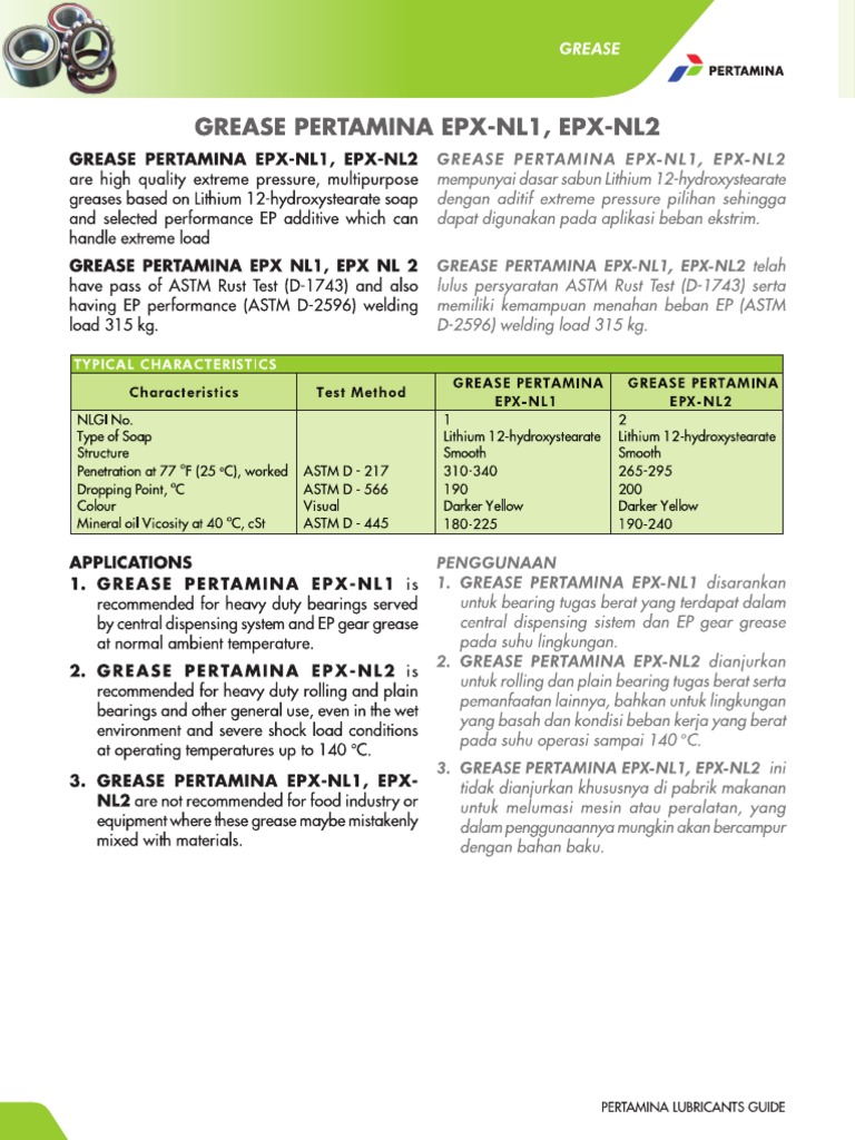 4562 Grease EPX NL1, EPX NL2 | PDF