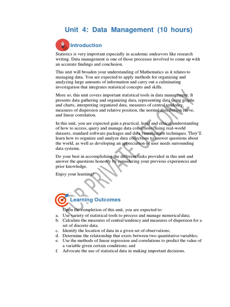 Data Gathering, Organization, Presentation and Interpretation | PDF ...