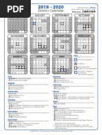 Chicago Public Schools 2019-2010 Calendar | PDF | Behavior Modification ...