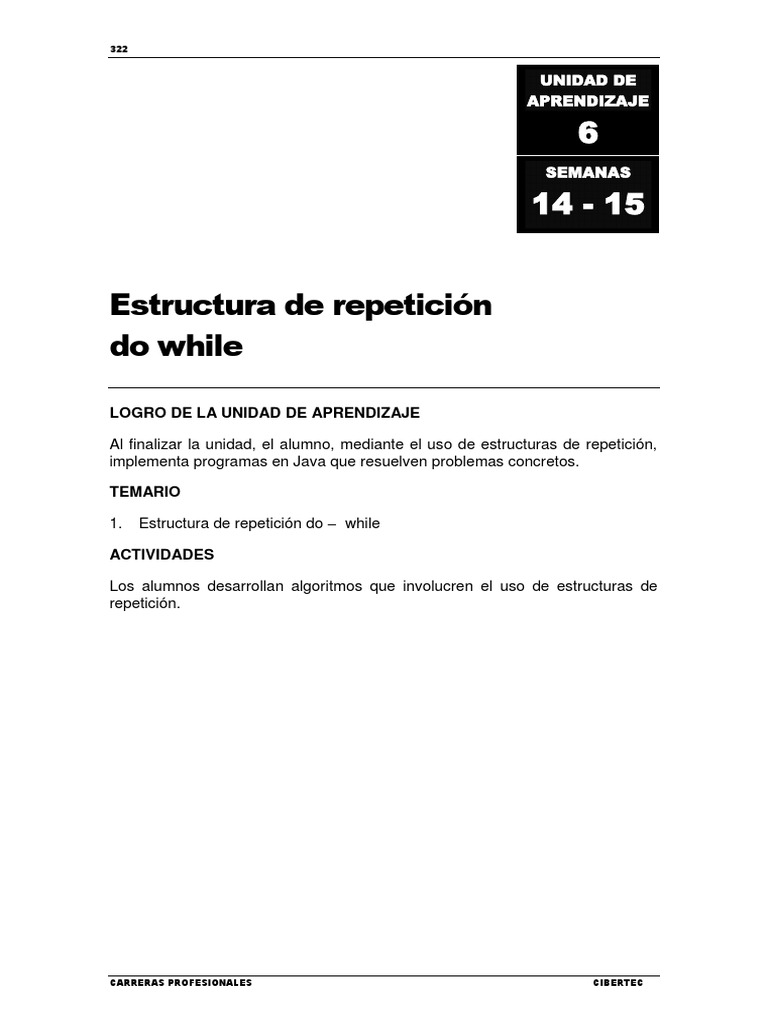 IA.1 - EstructuraDeRepetición DO-WHILE (Teoría) | PDF | C ++ | Java (lenguaje de programación)
