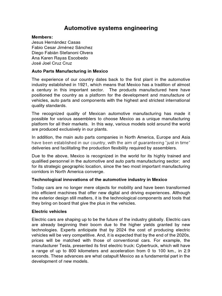 Automotive Systems Engineering-1 | PDF | Car | Design