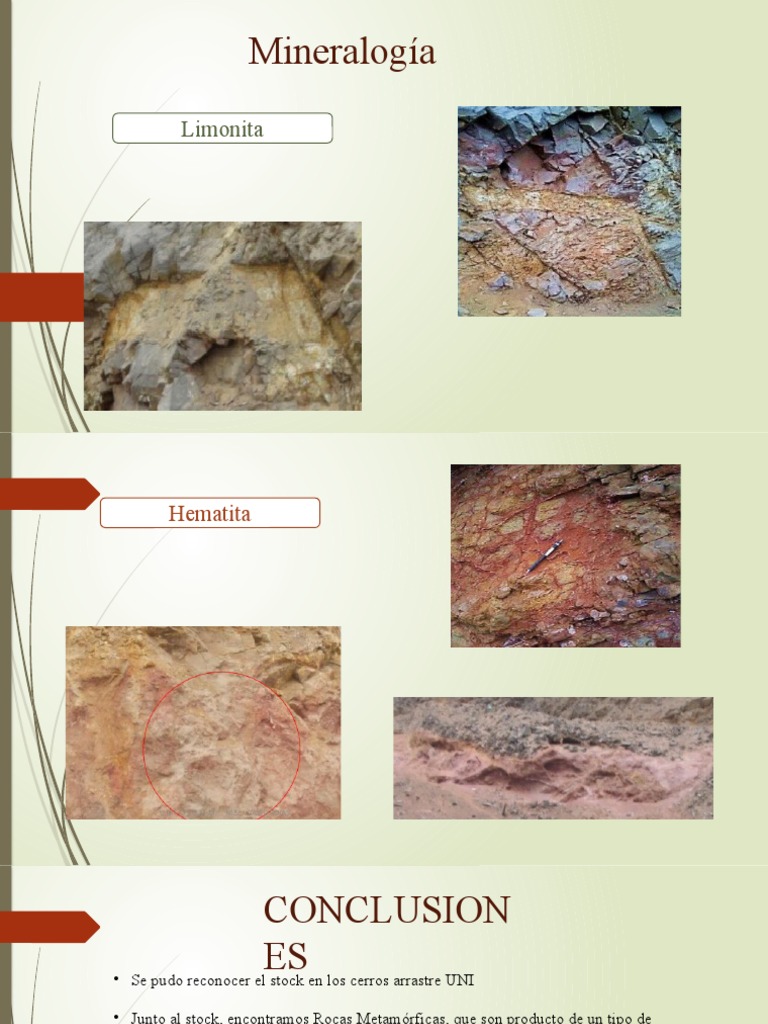 Mineralogia y Conclusiones. | PDF