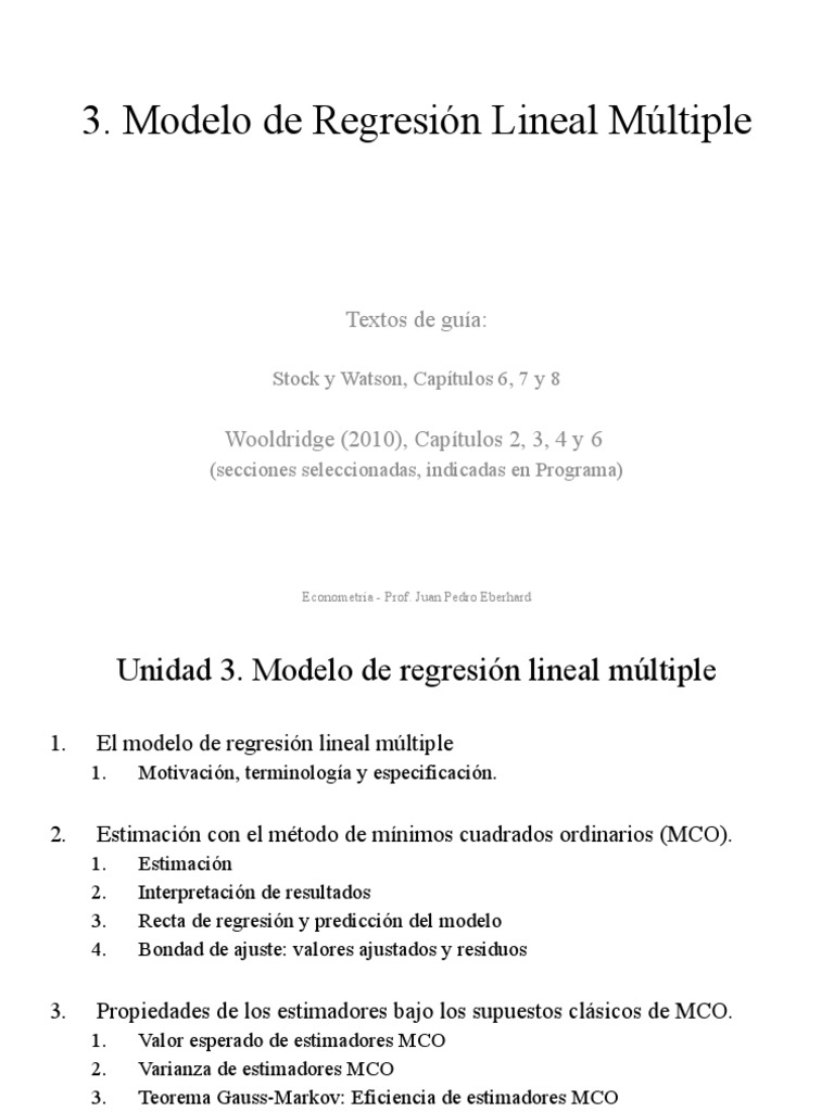 Regresion Multiple 2022 | PDF | Mínimos cuadrados ordinarios | Regresión lineal