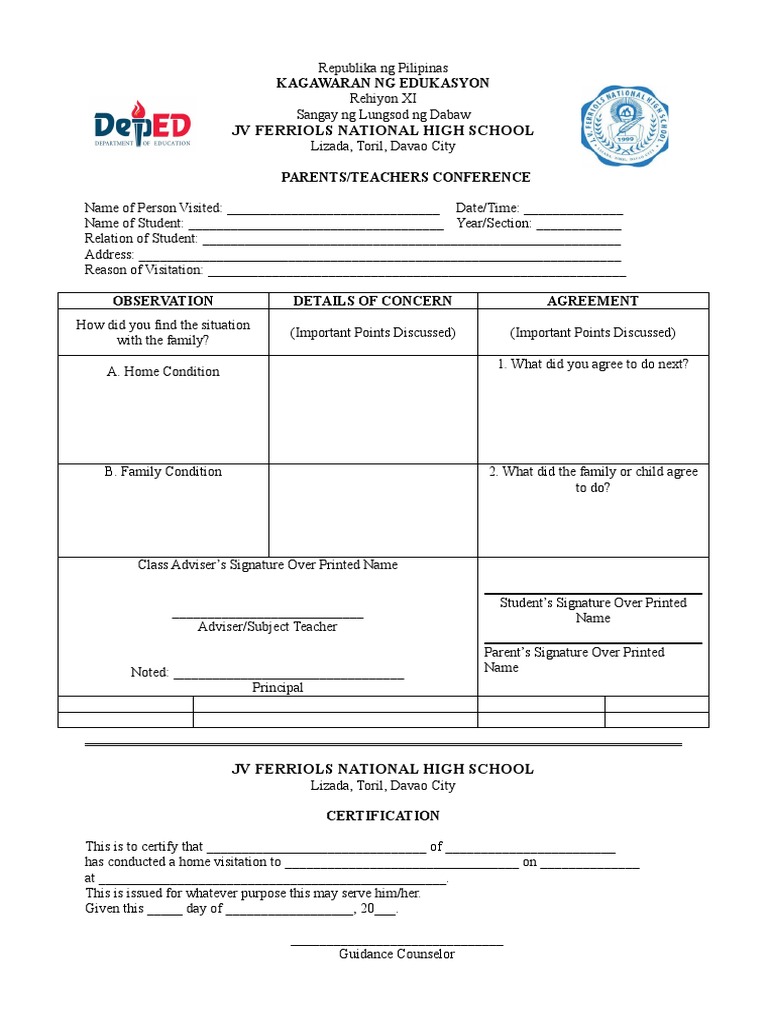Parent-Teacher Conference | PDF | Behavior Modification | Social ...