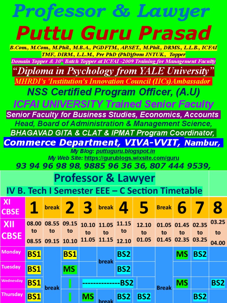 Puttu Guru Prasad - Professor & Lawyer | PDF | Trade | Economies