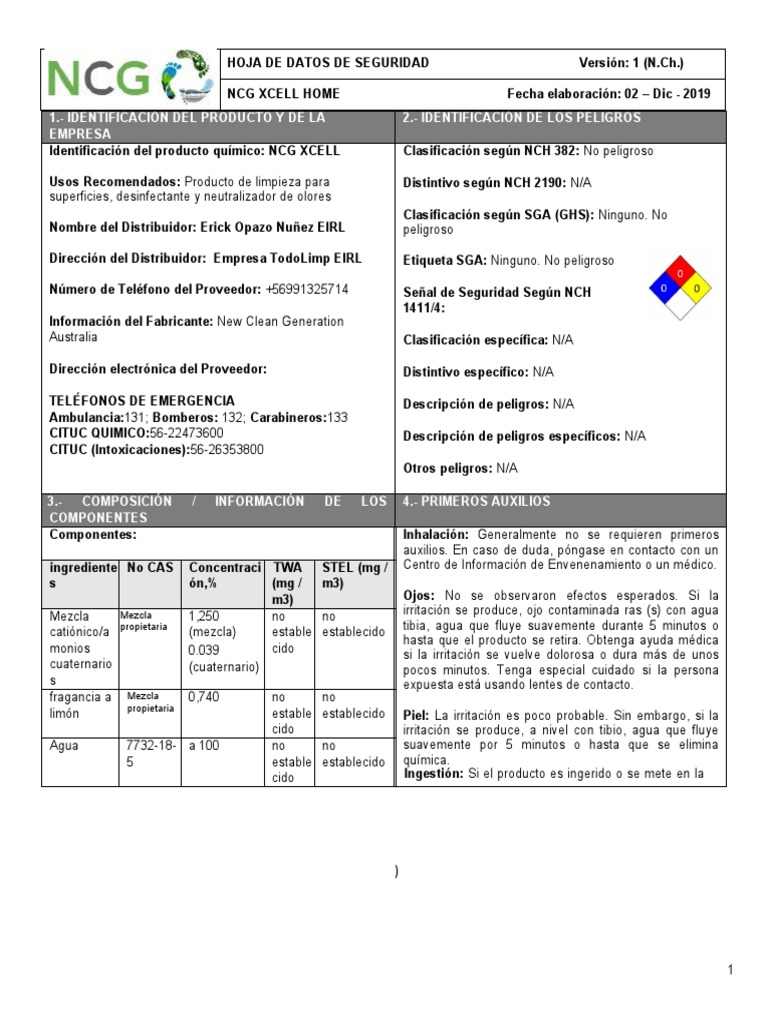 NCG Xcell Home | PDF | Agua | Reciclaje