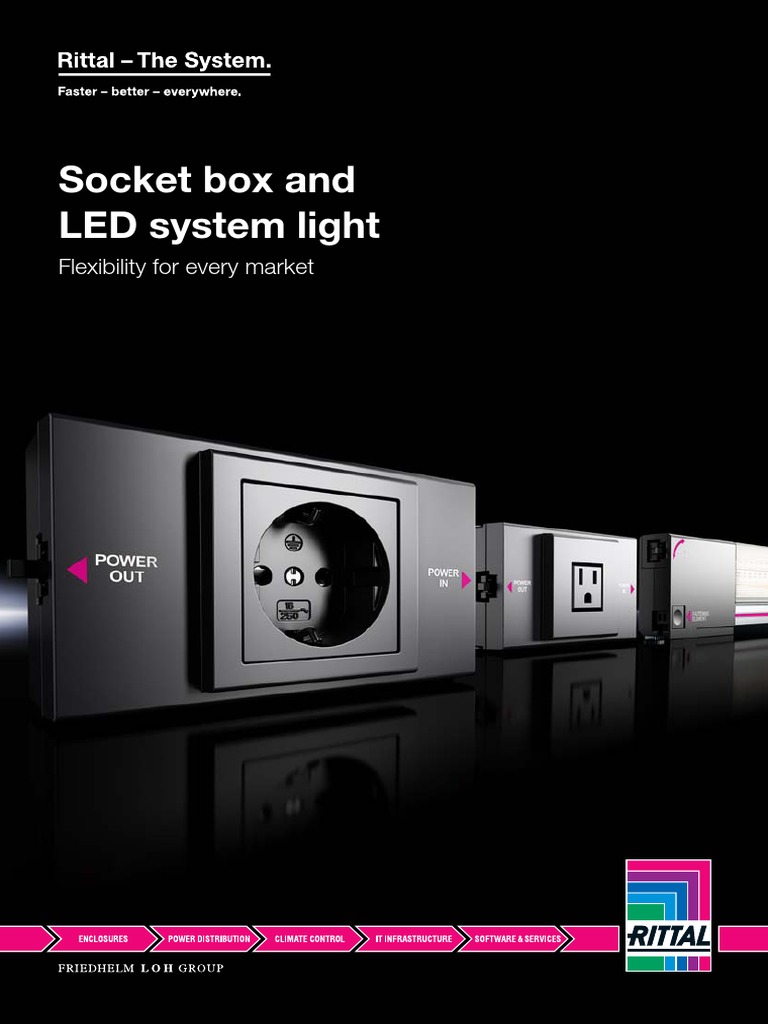 Rittal Socket Box and LED System Light - Flexibility For 5 5103 | PDF ...