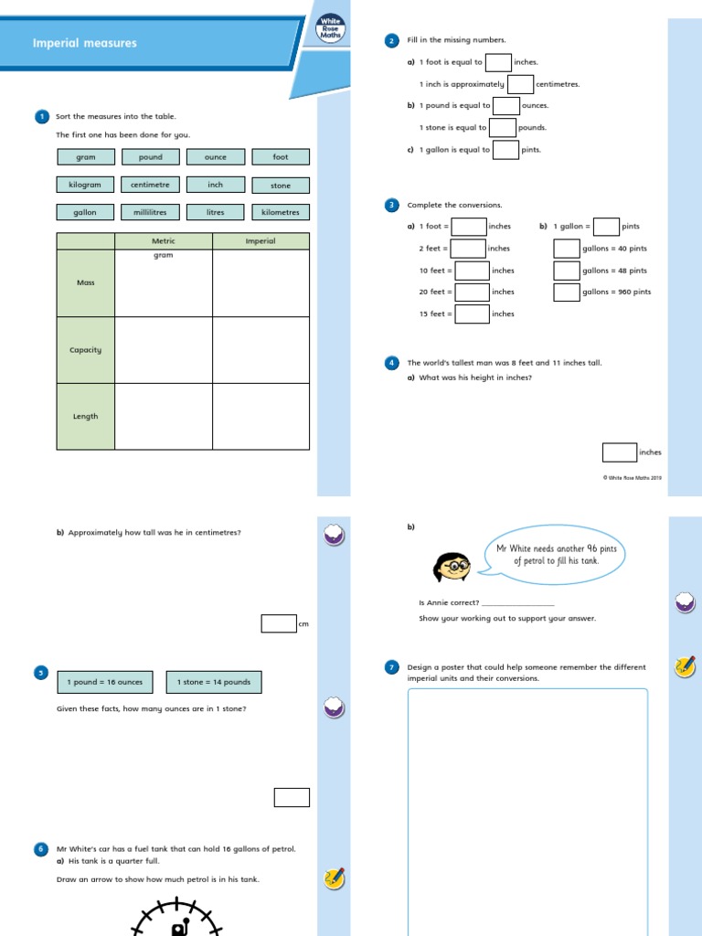 Lesson 4 Imperial Measures 2019 | PDF