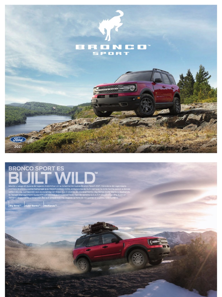 Ford Centroamerica Bronco Sport 2021 Catalogo Descargable Esp | PDF ...