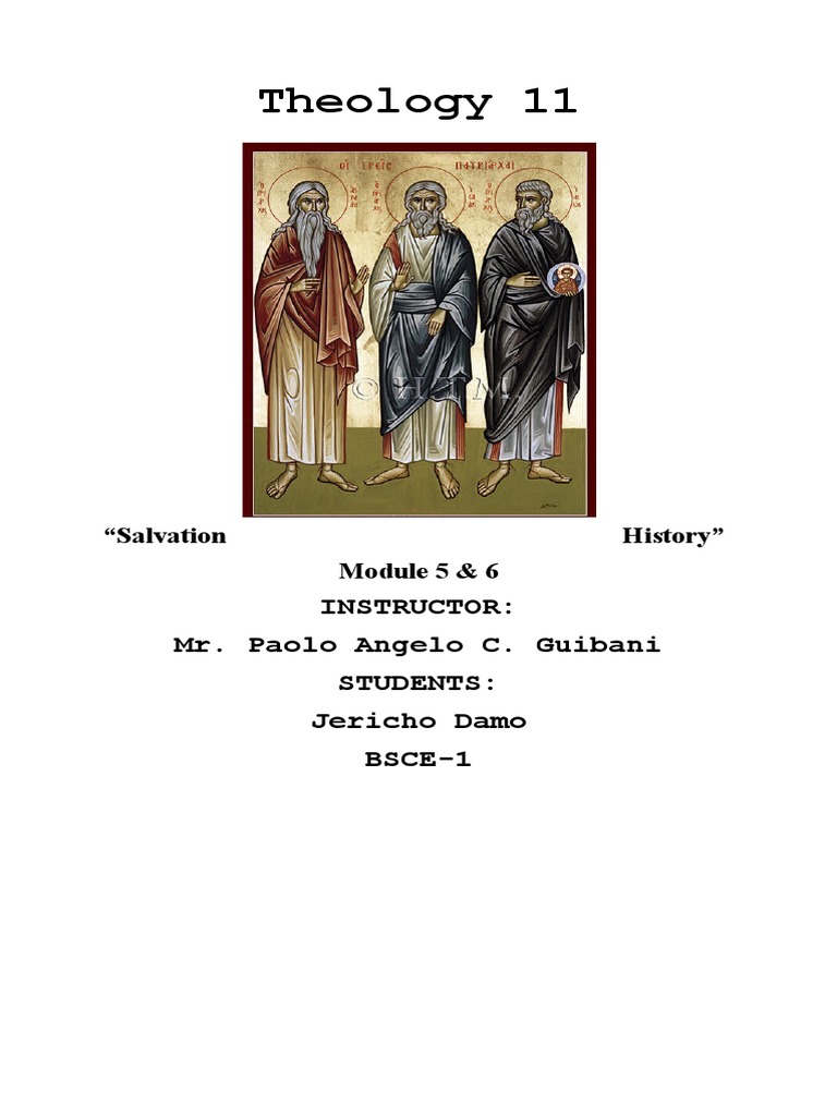 Theology 11 5-6 | PDF | Patriarchy | Covenant (Biblical)