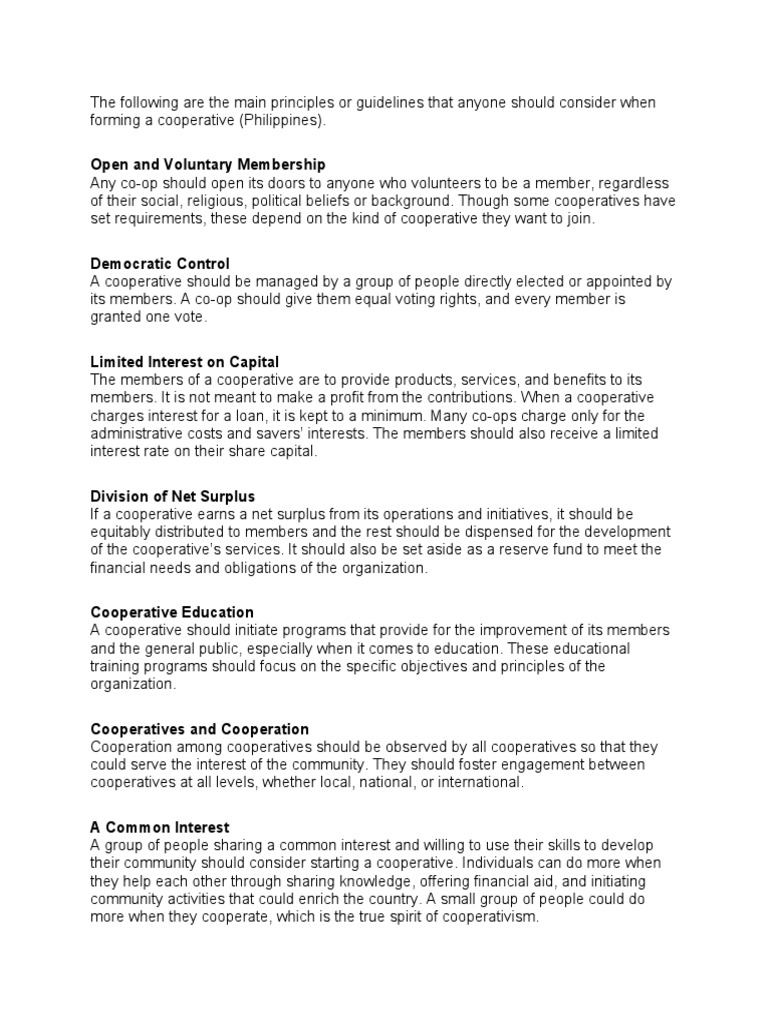 Cooperative Management Topic 3 | PDF | Cooperative | Economies