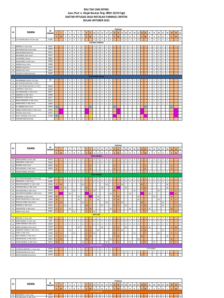 Jadwal If Oktober 2022 Baru | PDF