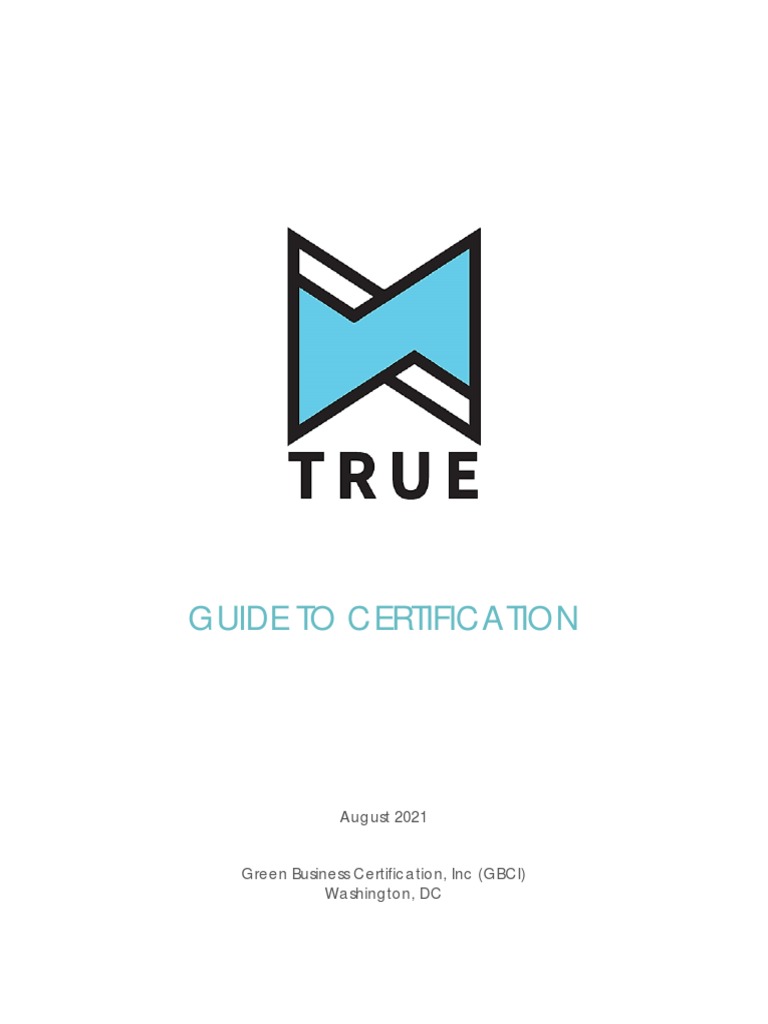 Guide To TRUE Certification | PDF | Waste | Recycling
