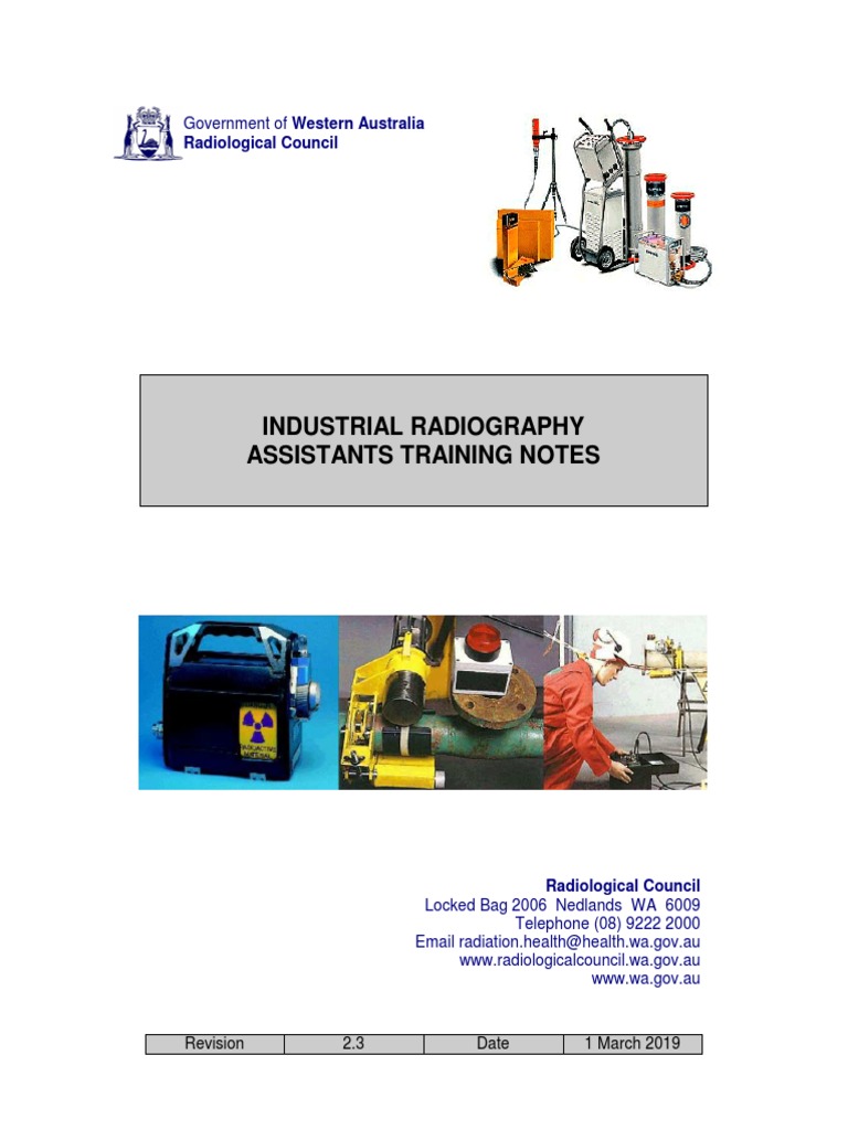 Industrial Radiography Assistant Training Notes | PDF
