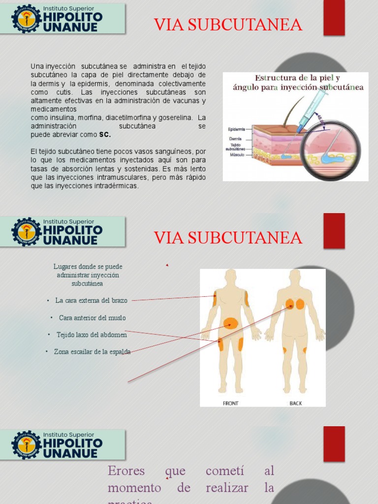 Inyección Subcutánea