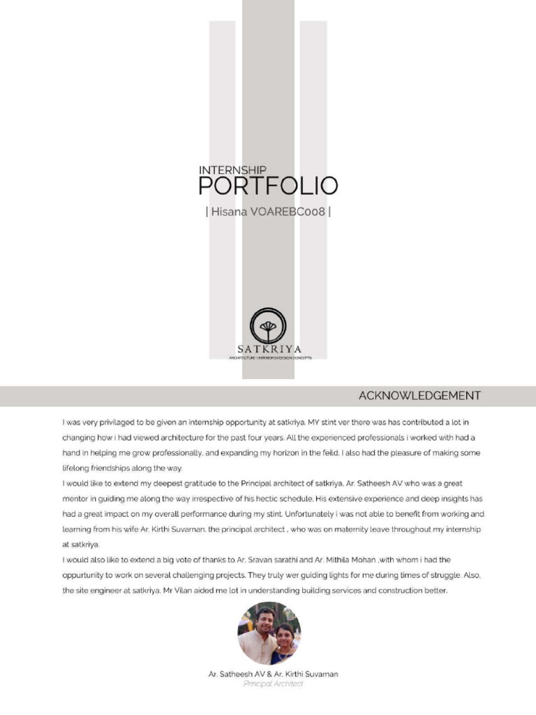 Internship Portfolio | PDF