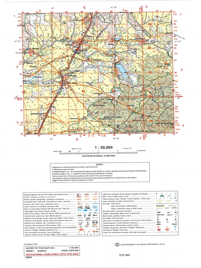 Geography (Topo Sheet) | PDF