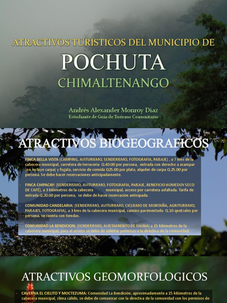 Atractivos Turisticos Pochuta | PDF | Turismo
