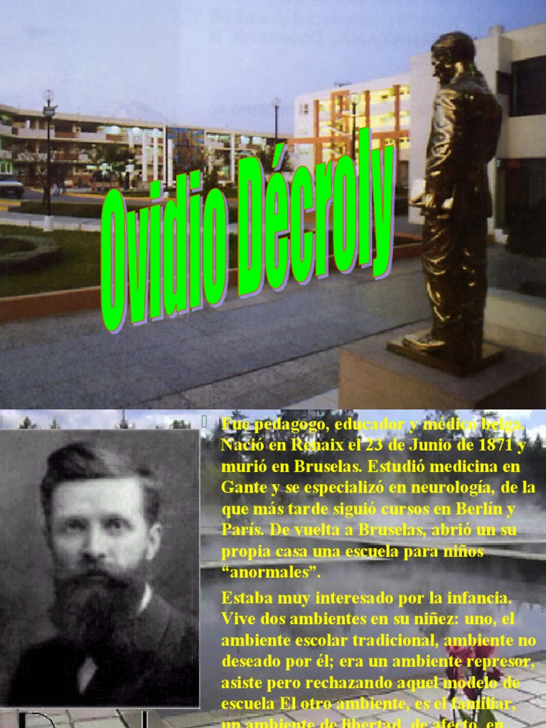 Ovidio Decroly | PDF | Método científico | Pedagogía
